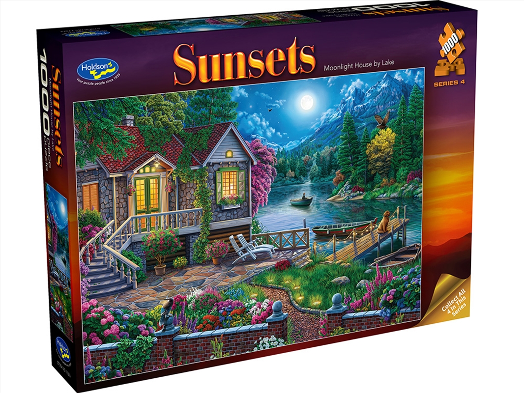 Buy Sunsets 4 Moonlight House 1000 Piece Online | Sanity