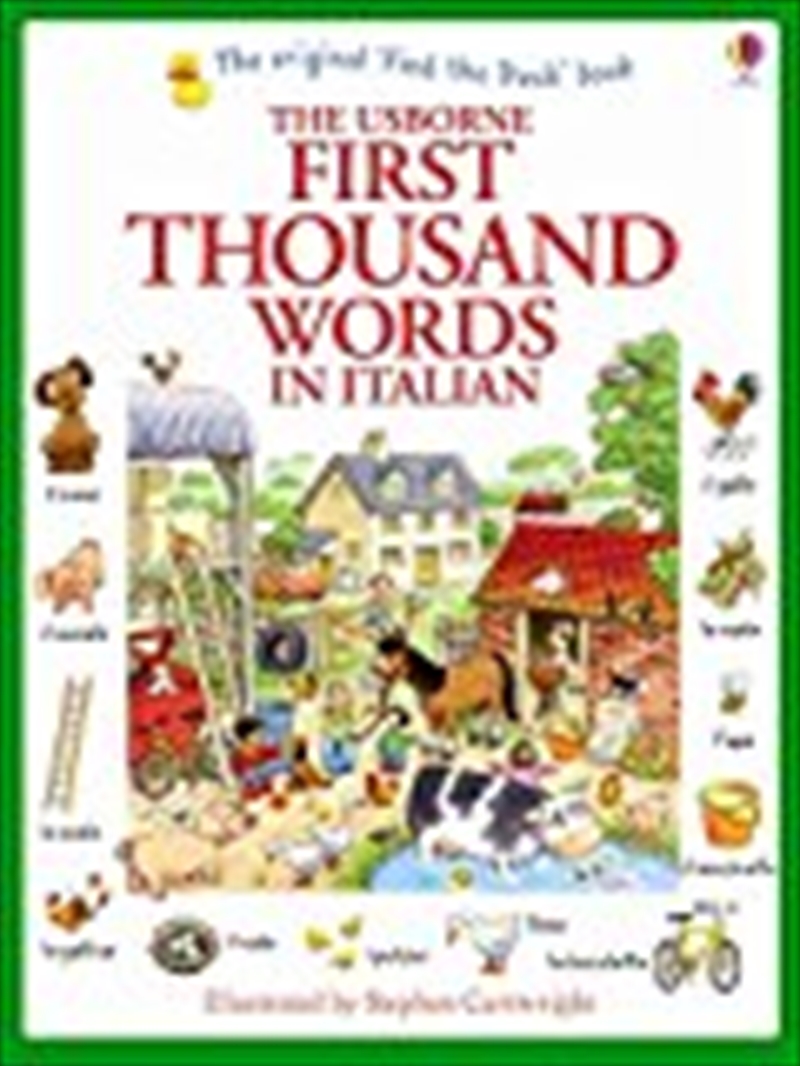 Buy First Thousand Words In Italian - Usborne New Edition Online | Sanity