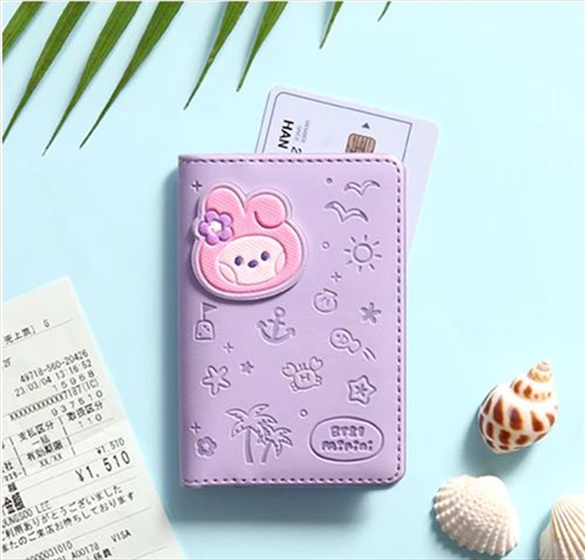 Buy BT21 Minini Leather Patch Card Case Vacance Cooky Online | Sanity