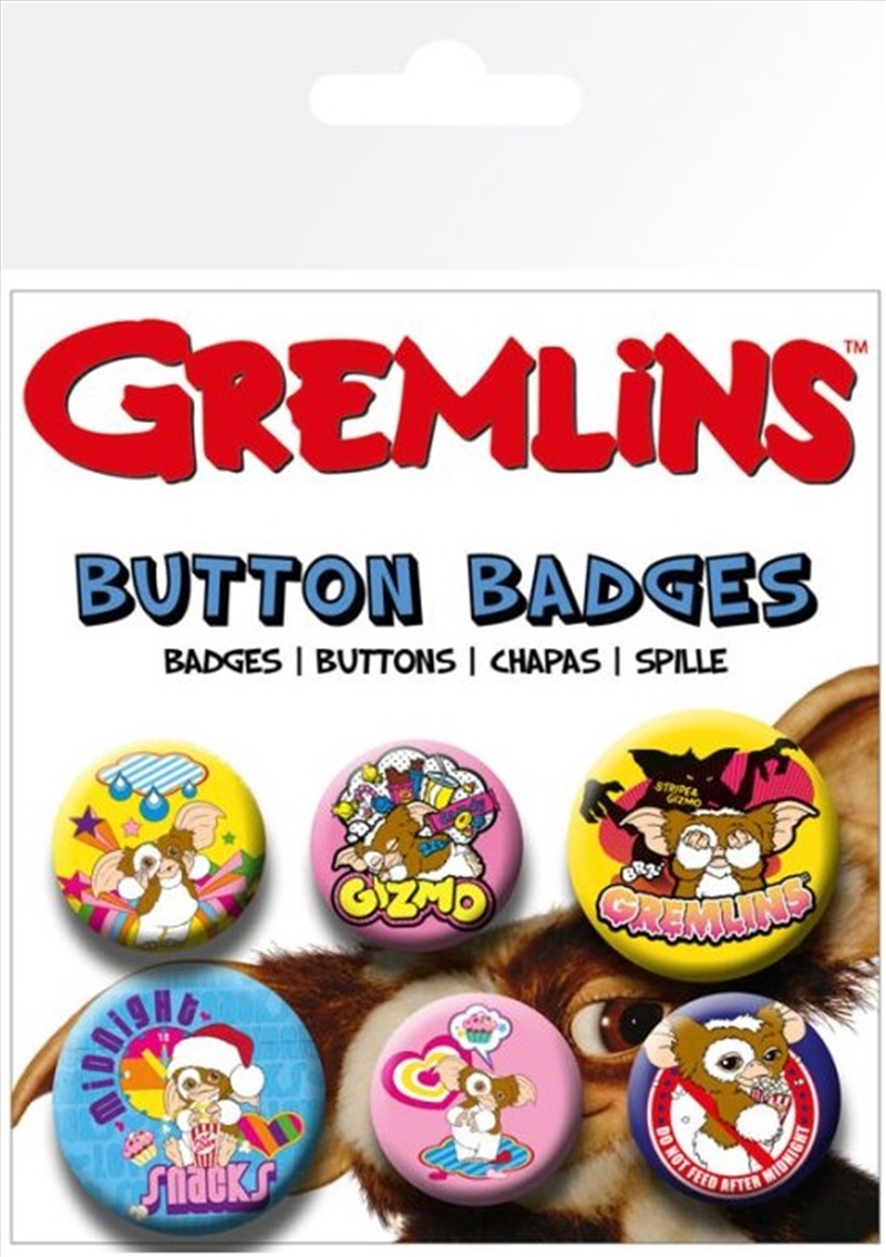 Buy Gremlins Gizmo Mix Badges Online | Sanity