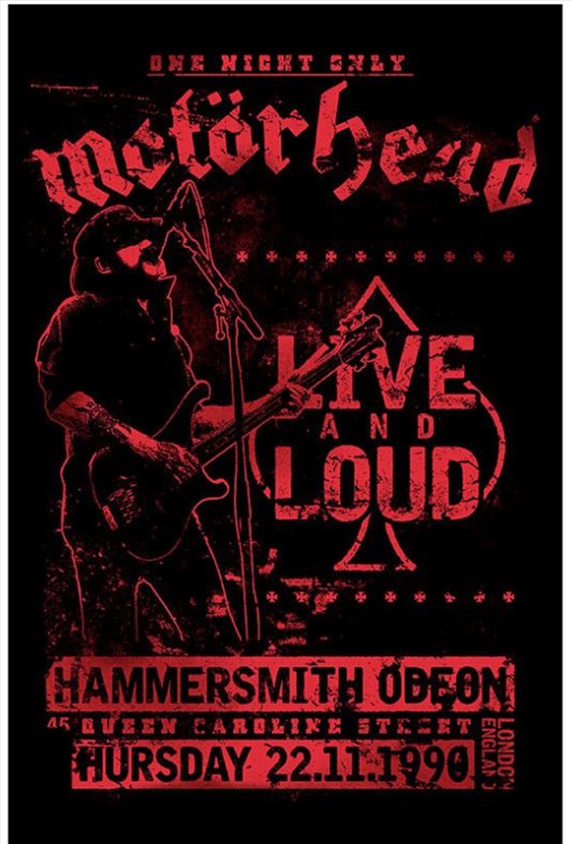 Buy Motorhead Live And Loud Poster Online | Sanity