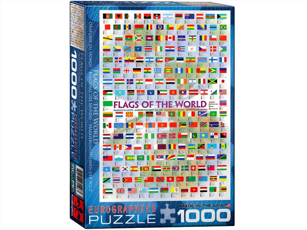 Buy Flags Of The World 1000 Piece Online | Sanity